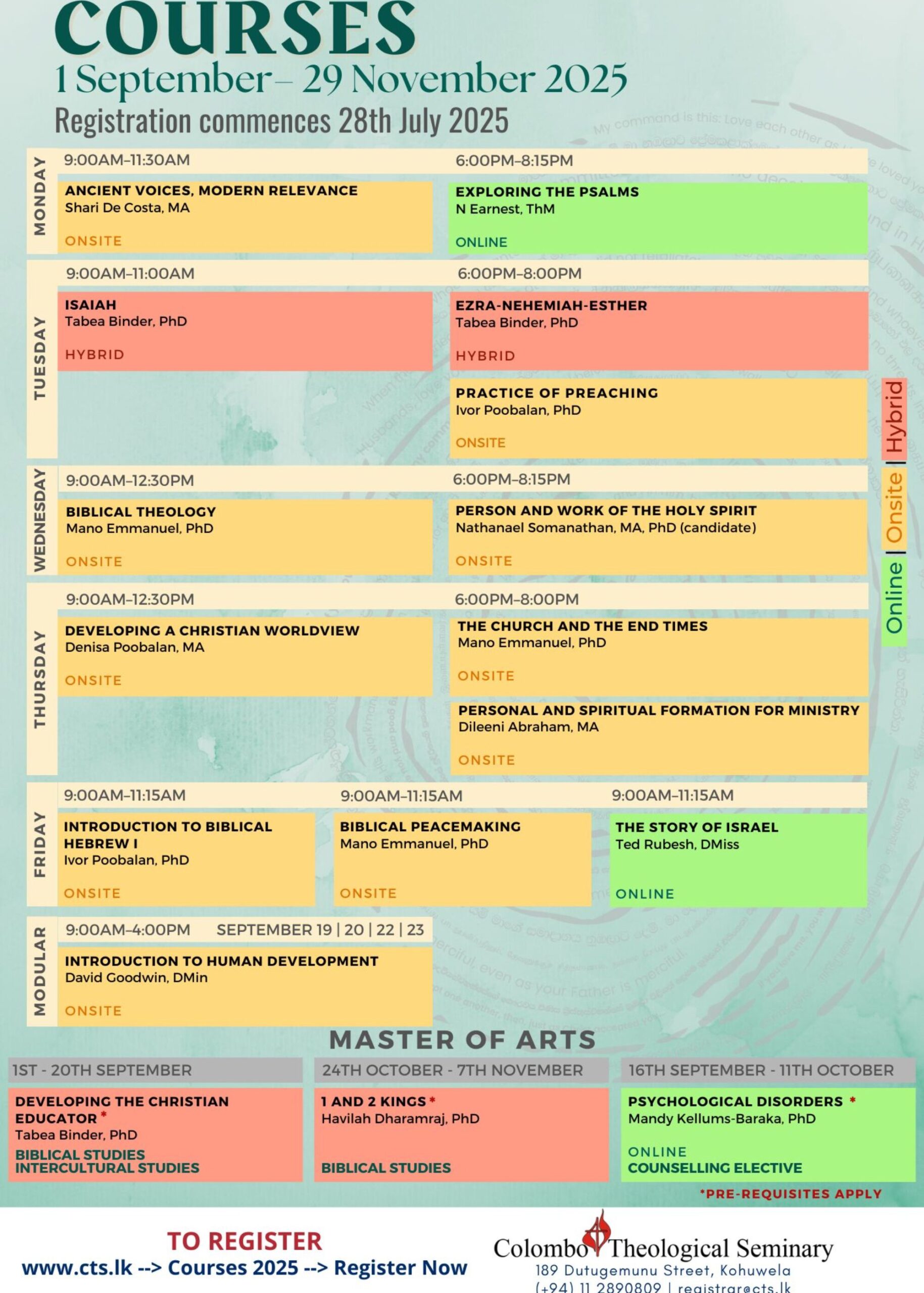 Course Catalogue – CTS